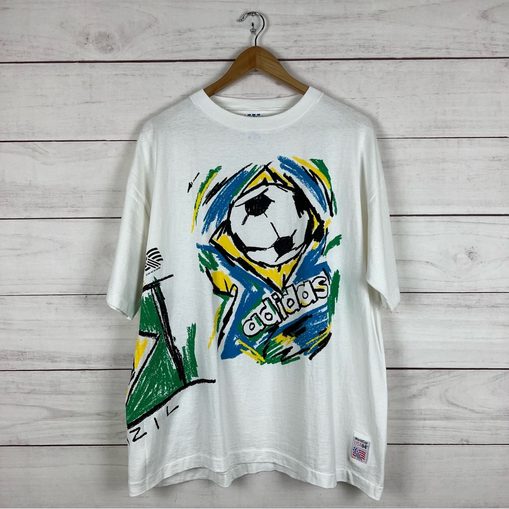Rare Vintage 1994 Adidas X World Cup Brazil Soccer Ao… - Gem
